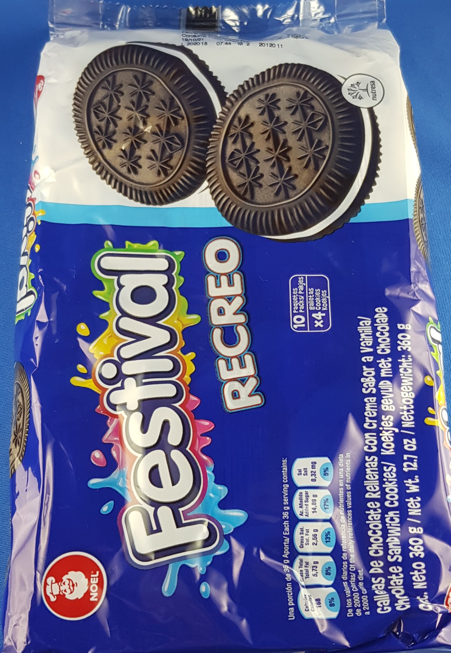 Galletas Festival Recreo 360gr - Variedades Latinas